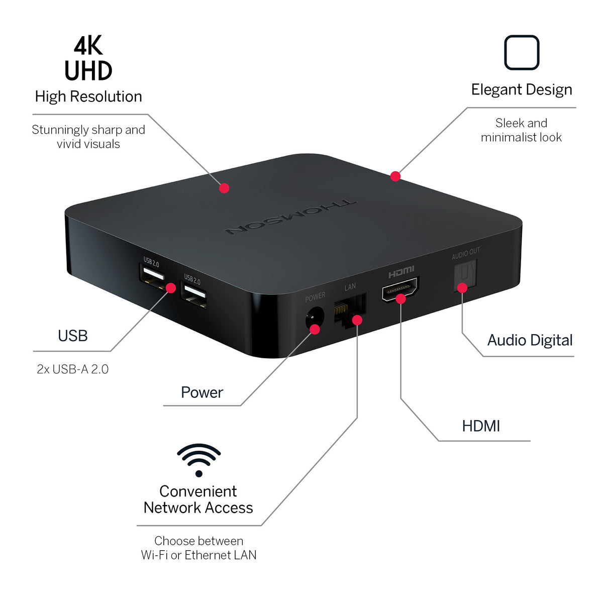 Google TV Streamer 4K UHD | THOMSON Smart TV Box 240